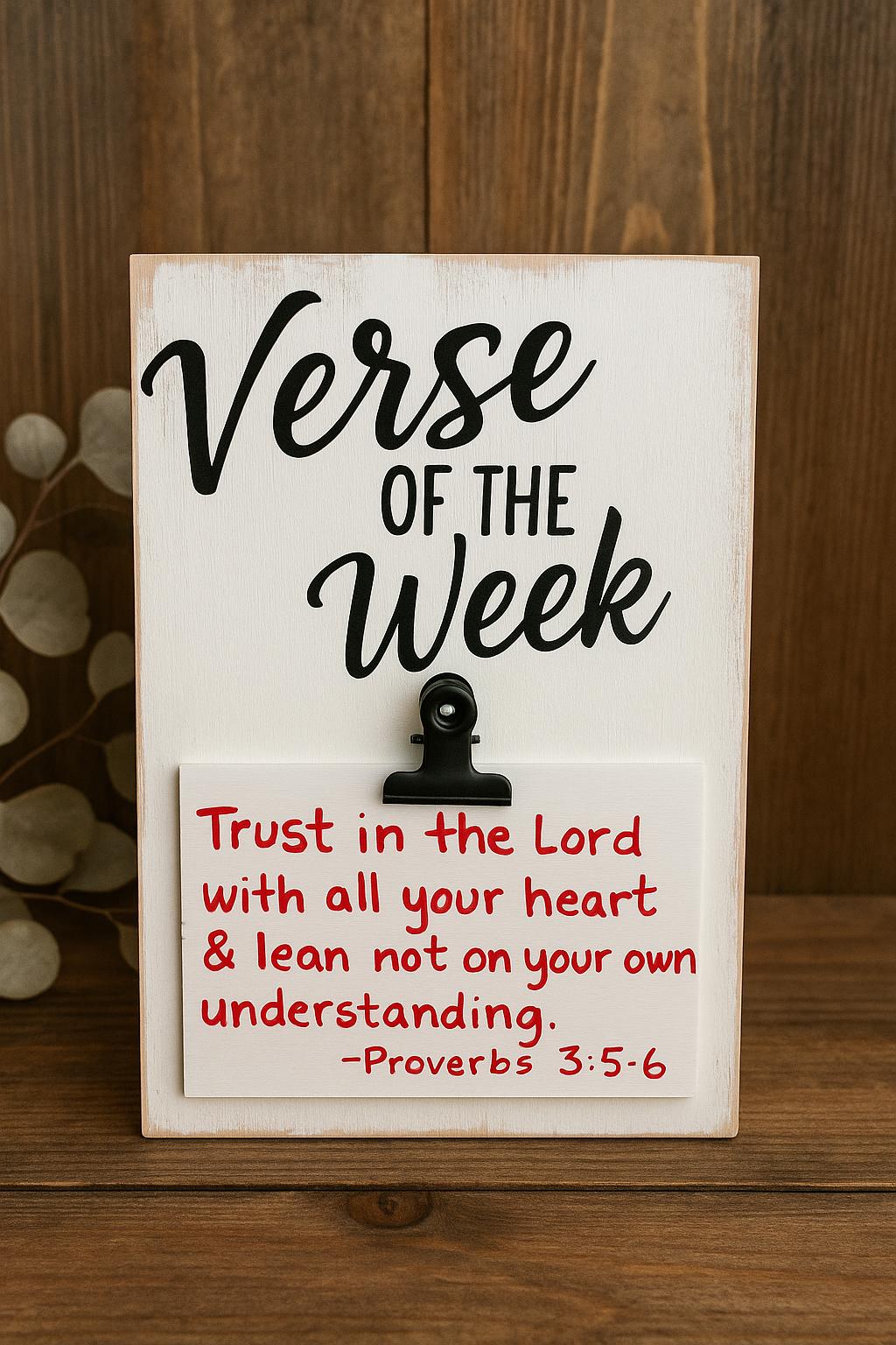 Handcrafted Verse of the Week Display: Christian Home Decor - Etsy