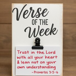 Handcrafted Verse of the Week Display: Christian Home Decor - Etsy