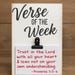 Handcrafted Verse of the Week Display: Christian Home Decor - Etsy