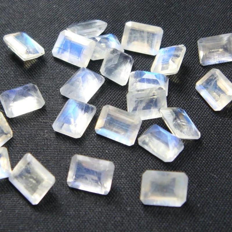 Moonstone Octagon Cut - Etsy UK