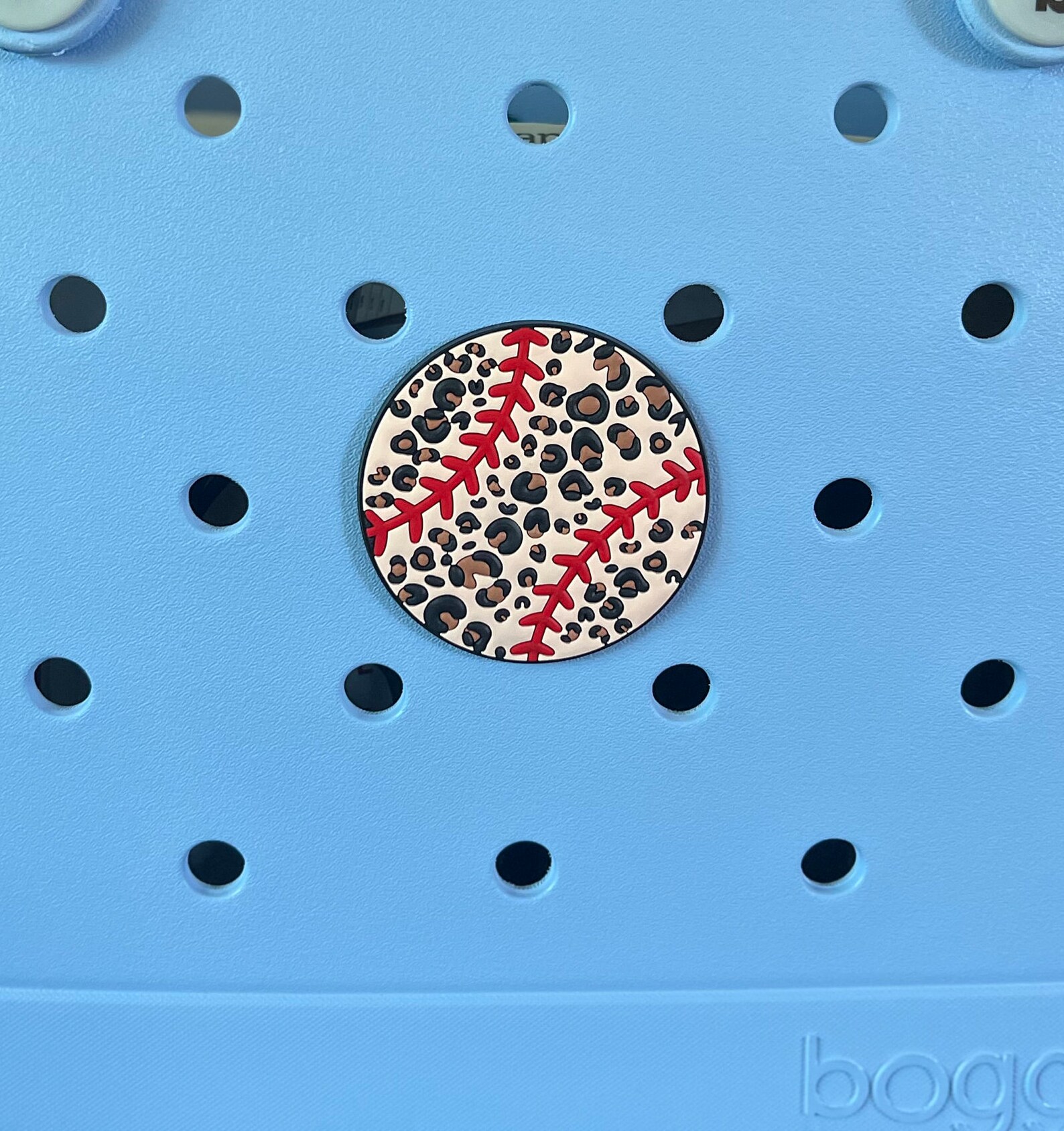 Football Baseball Softball Cheer Leopard Print Sports Charms for Bogg ...