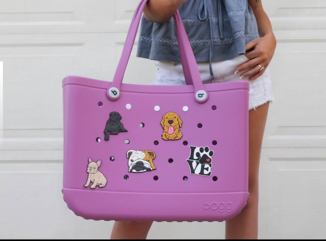 Dog Breed Bag Charms: Bulldog, Frenchie, Lab, Golden Retriever - Etsy