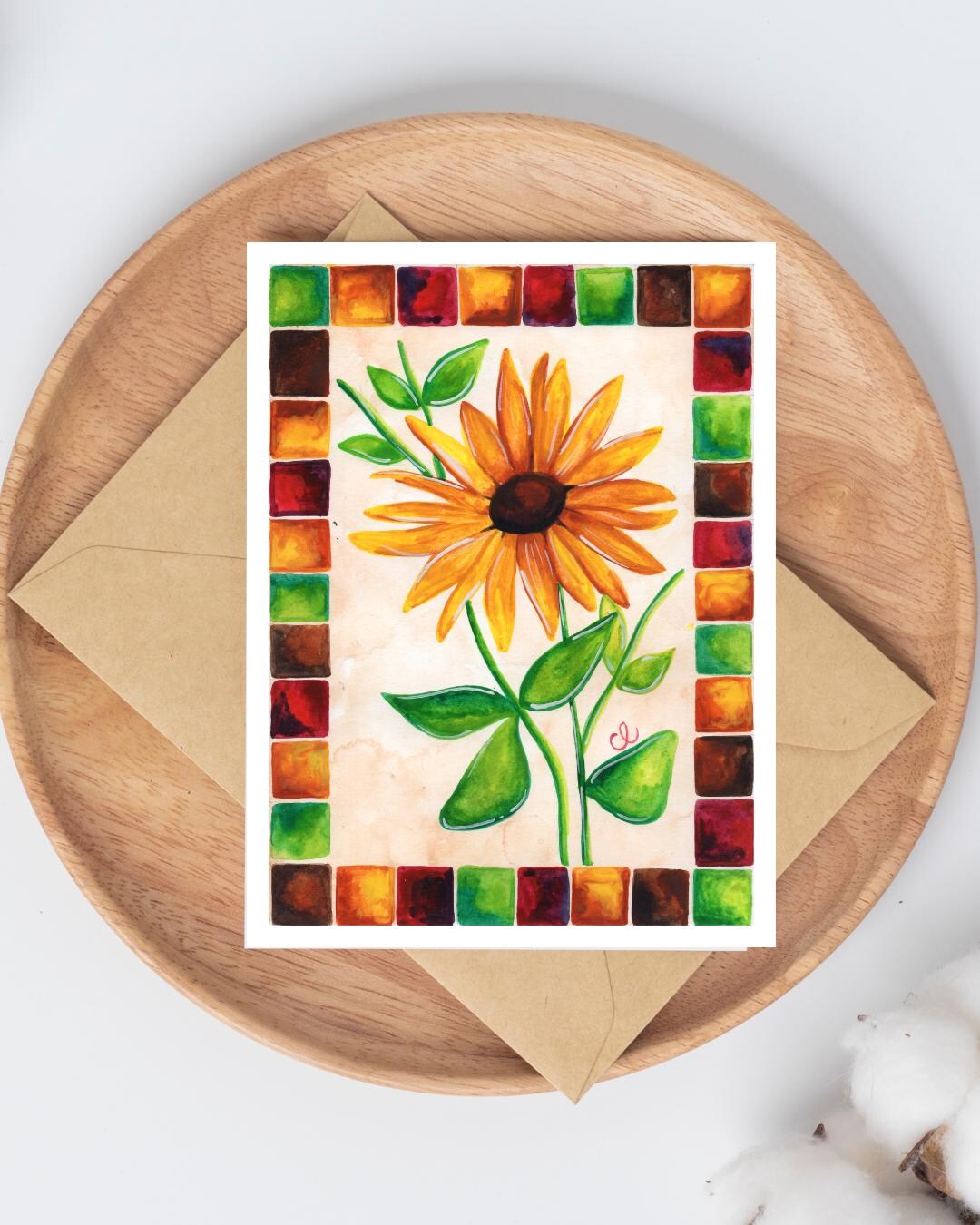 Daydream in Yellow Greeting Card - Etsy