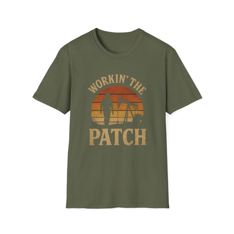 Vintage Style Landman TV Series Workin' the Patch T-shirt, Unisex ...