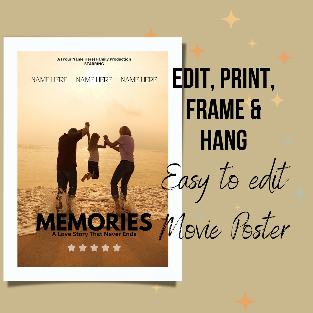 Custom Memories Movie Poster - Etsy