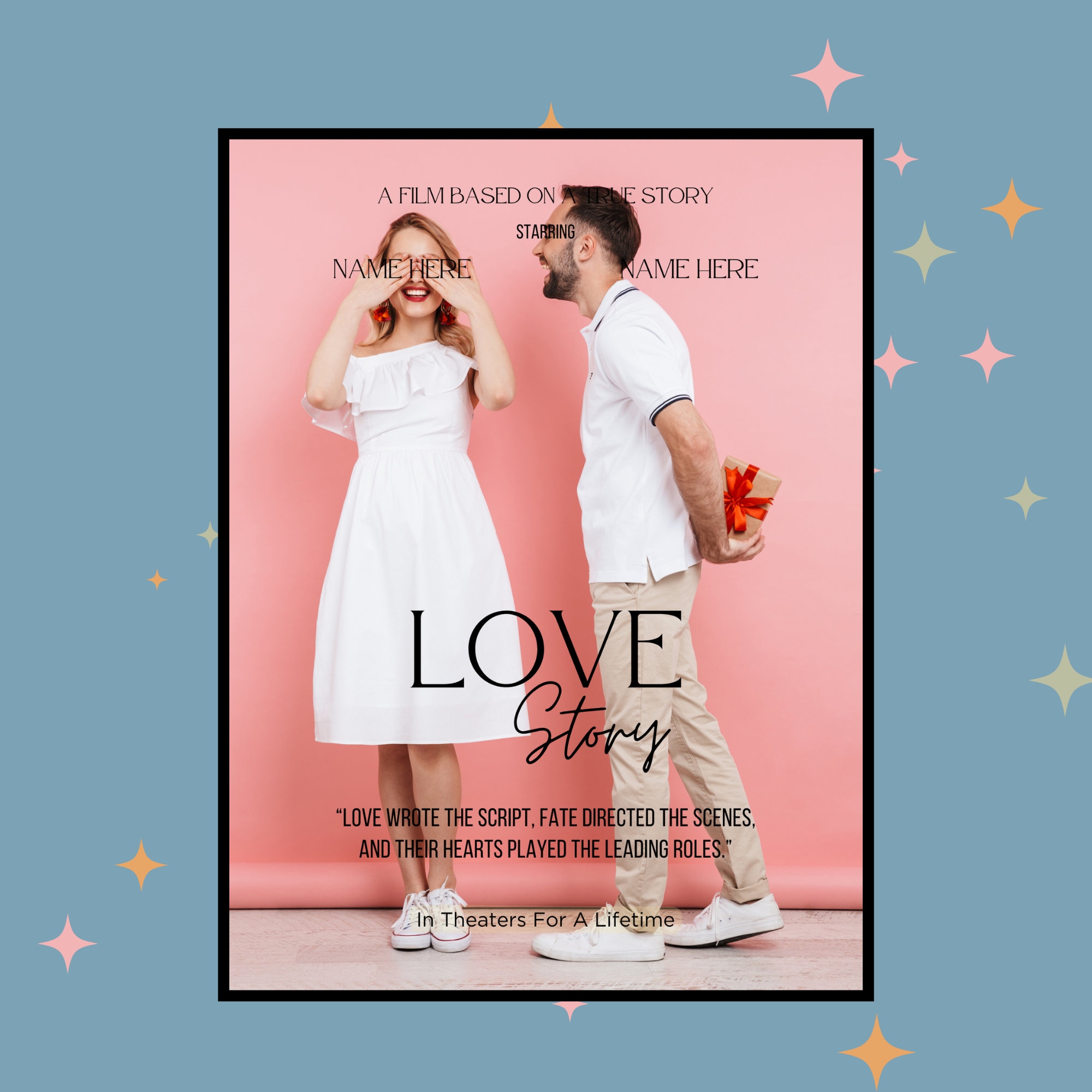 Custom Love Story Movie Poster - Etsy