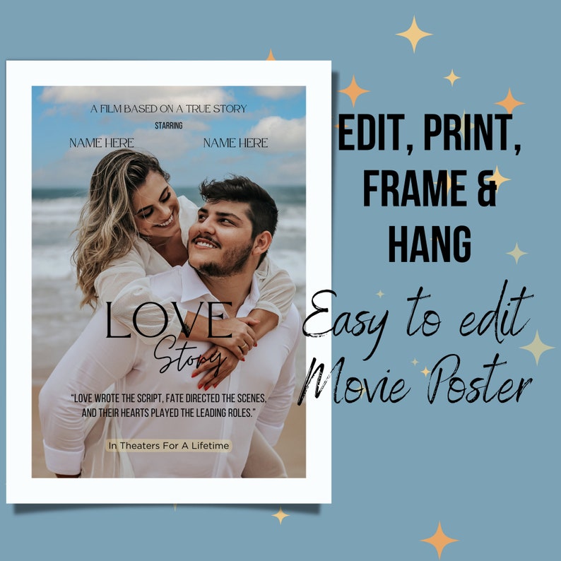 Custom Love Story Movie Poster - Etsy