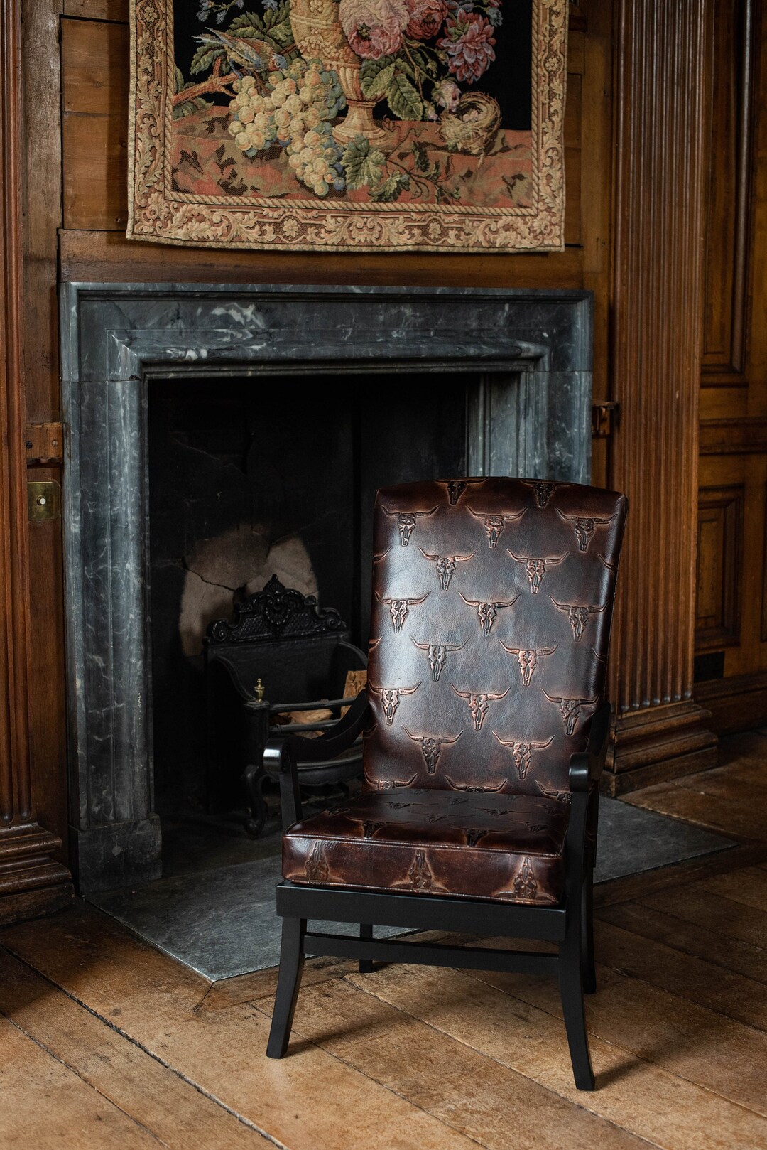 Upcycled Buffalo Leather One off Vintage Armchair BUFFALO - Etsy