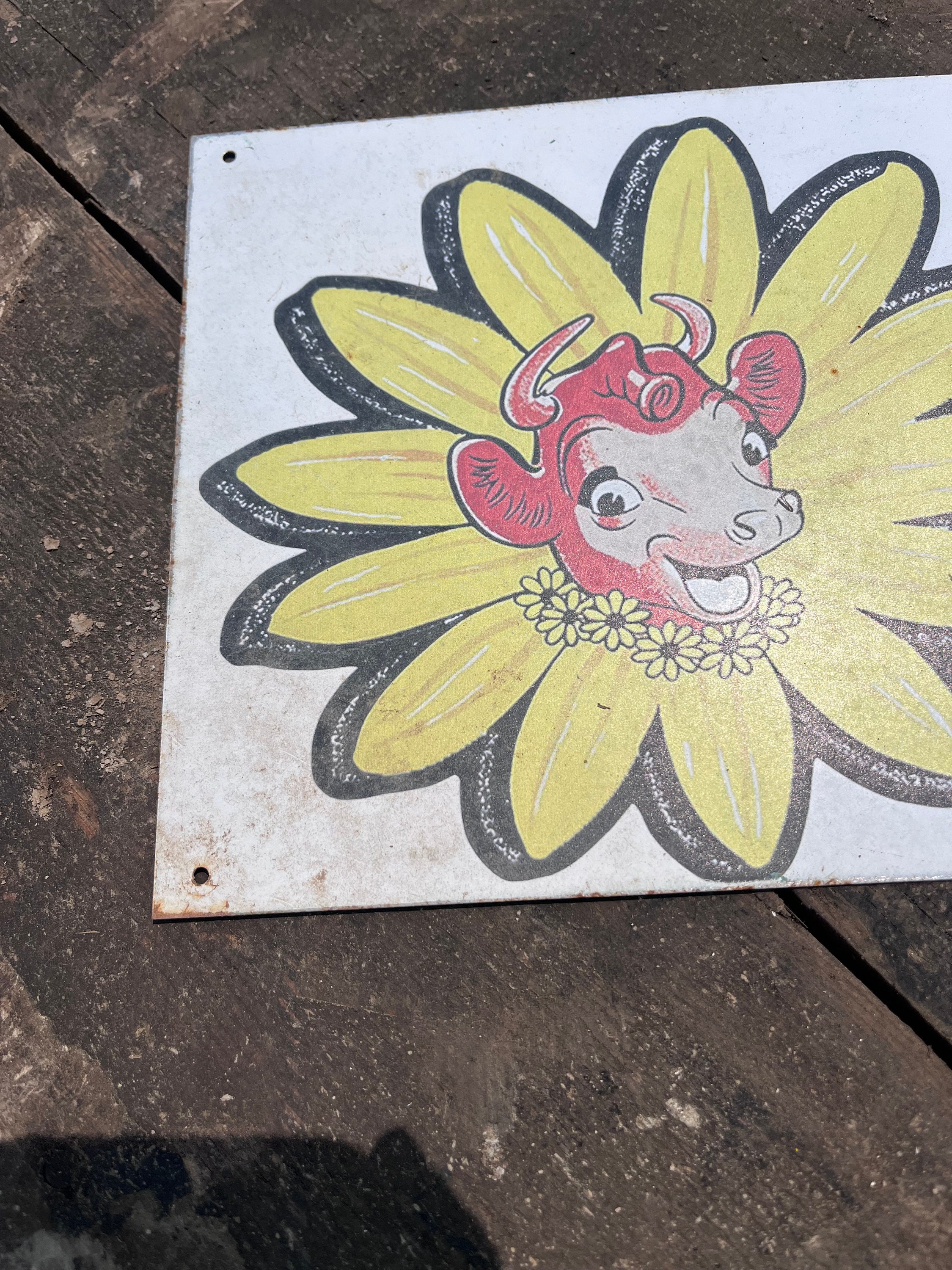 Elsie the Cow Dairy Sign Ice Cream Milk Vintage Bottle Antique Farm ...