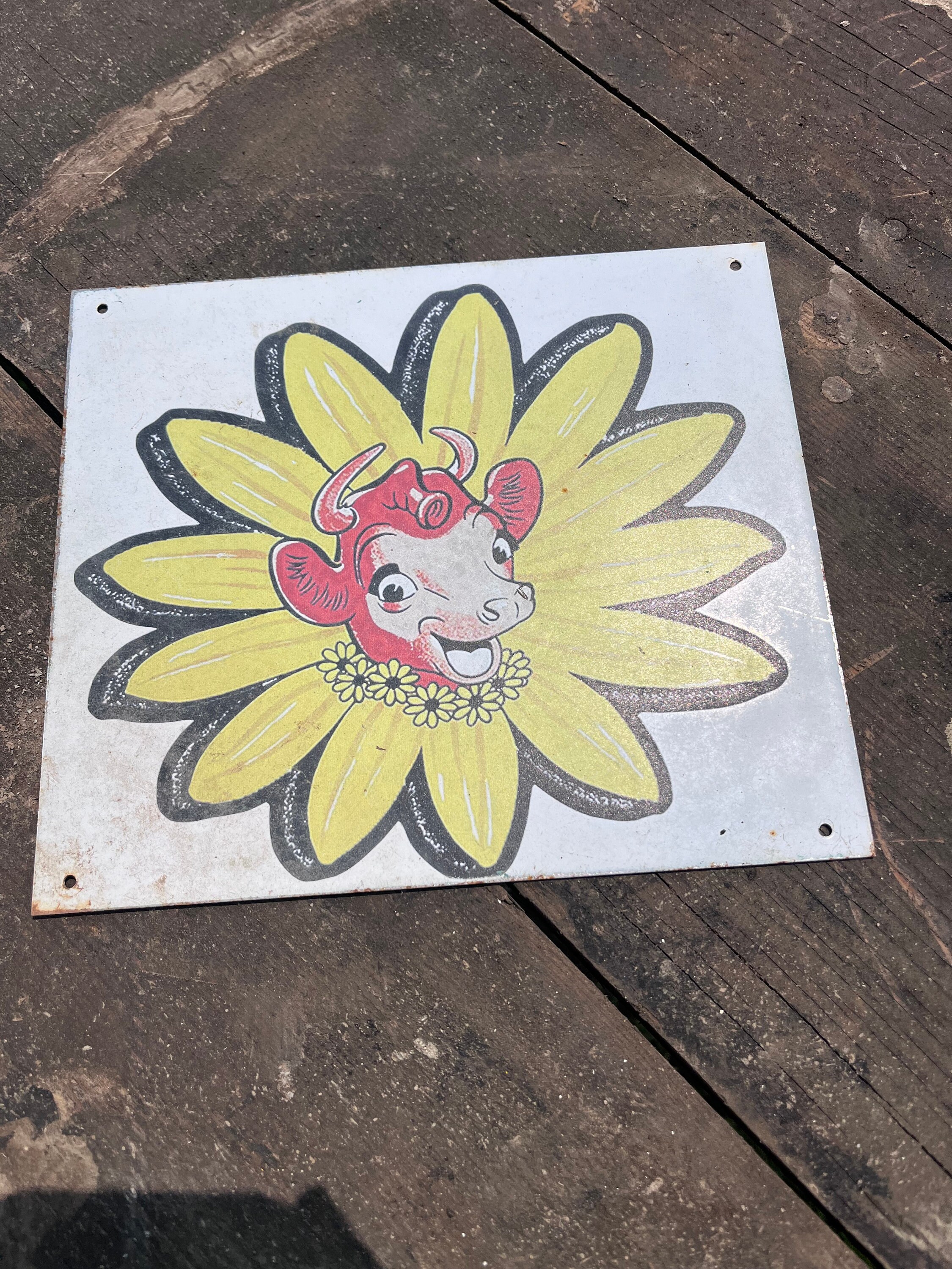 Elsie the Cow Dairy Sign Ice Cream Milk Vintage Bottle Antique Farm ...