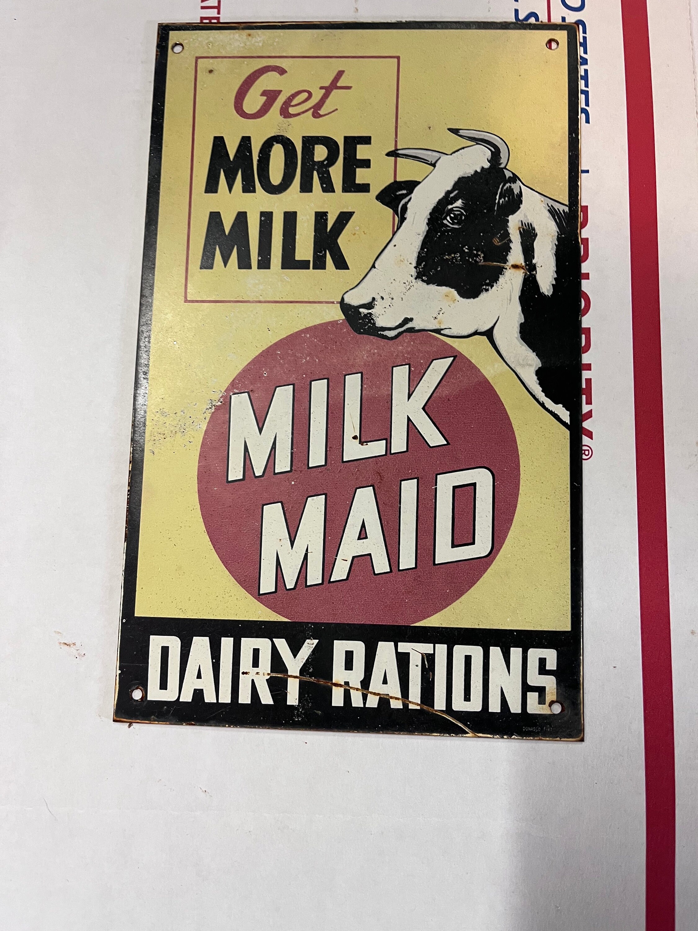 Milk Maid Dairy Cow Sign Vintage Antique Farm Barn Cattle Bottle - Etsy