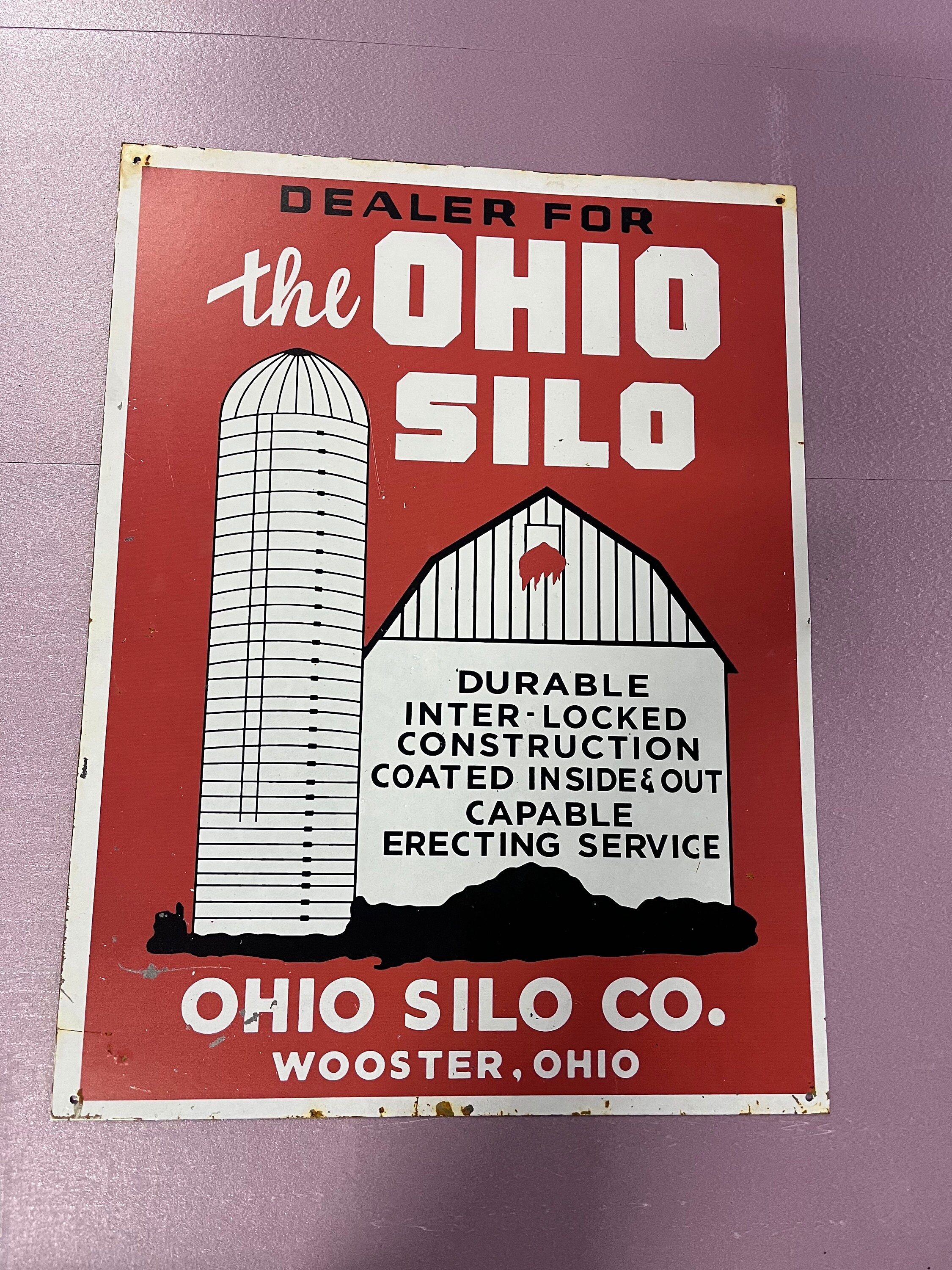 Ohio Silo Co Vintage Farm Feed Sign - Etsy