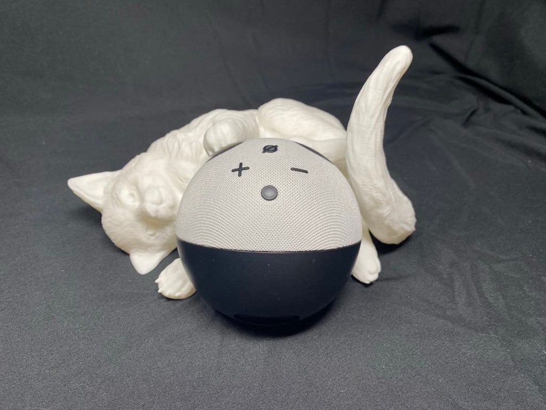 3D Printed Cat Yarn Ball Holder for Amazon Alexa Echo Dot - Etsy