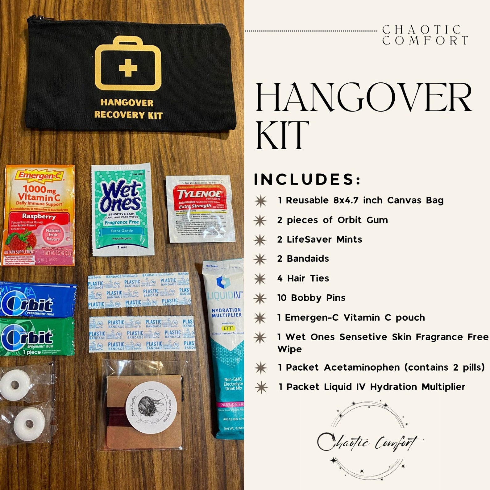 Hangover Recovery Kit Bachelor or Bachelorette Party Favors Complete ...
