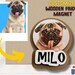 Dog Portrait Magnets, Custom Pet Magnets for Dogs, Photo Magnet for ...