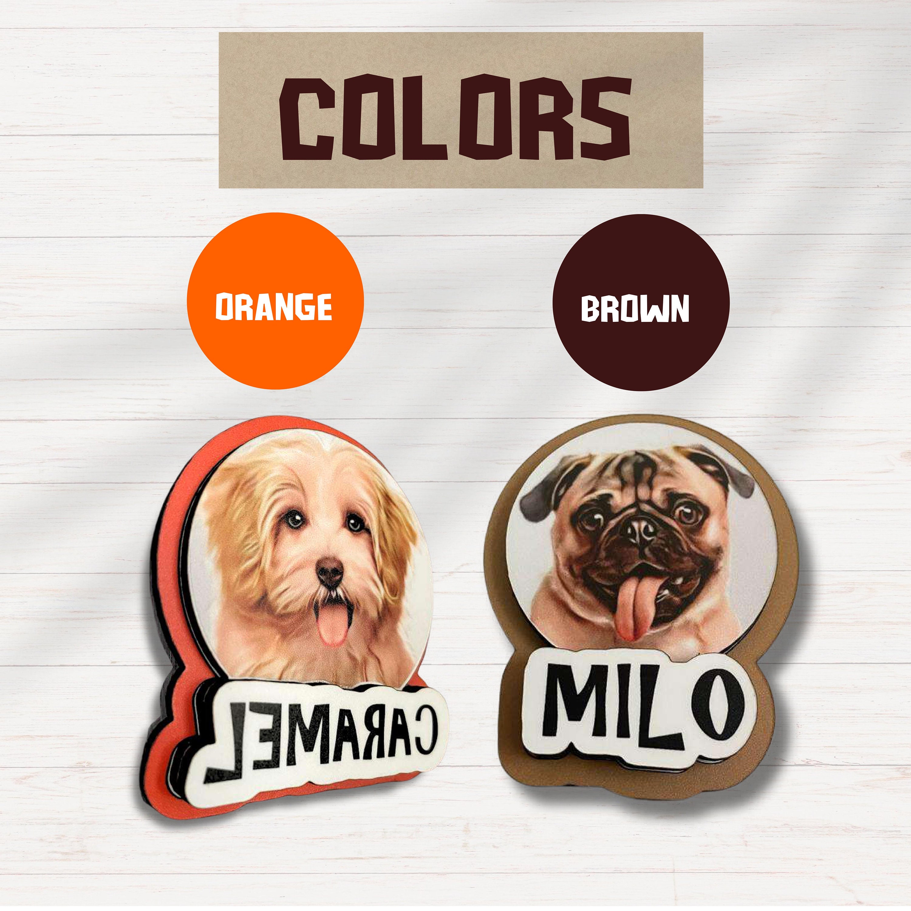 Dog Portrait Magnets, Custom Pet Magnets for Dogs, Photo Magnet for ...