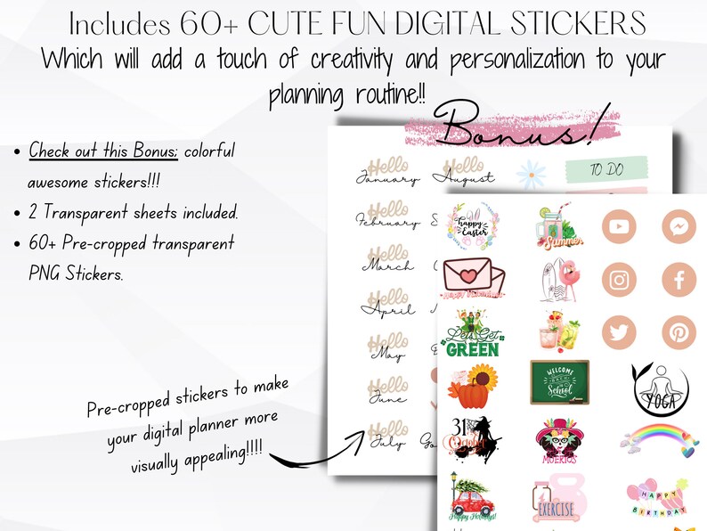 Undated Digital Planner, Goodnotes, Notability, Digital Products ...