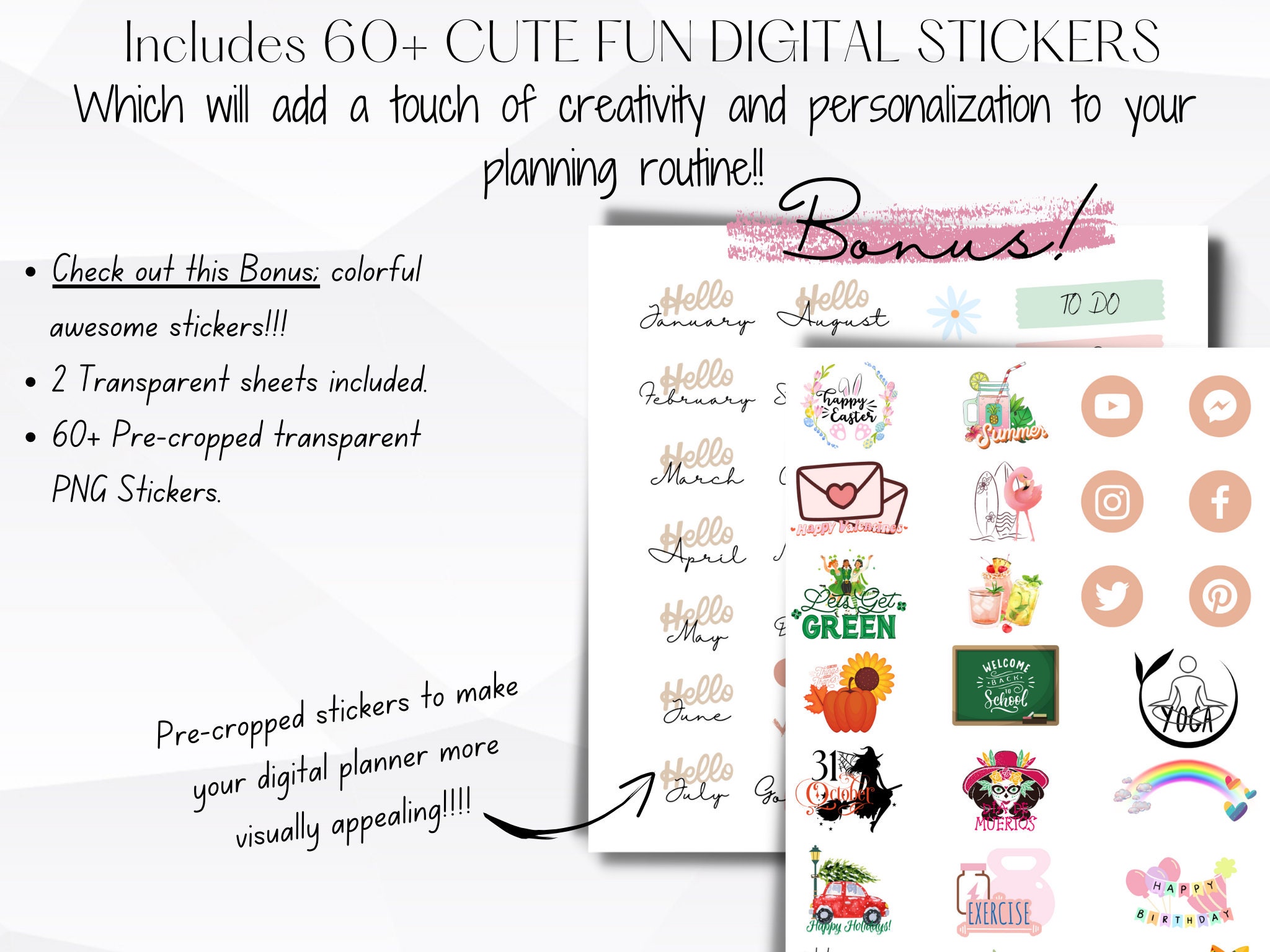 Undated Digital Planner, Goodnotes, Notability, Digital Products ...