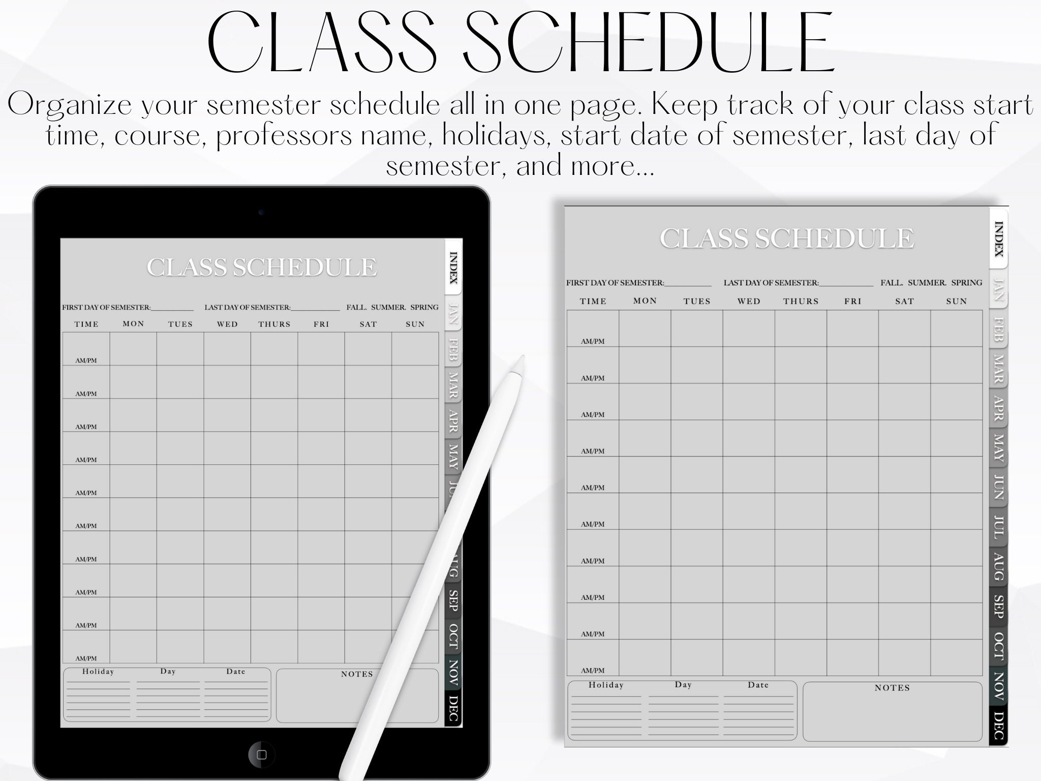 Undated Digital Planner, Goodnotes, Notability, Digital Products ...
