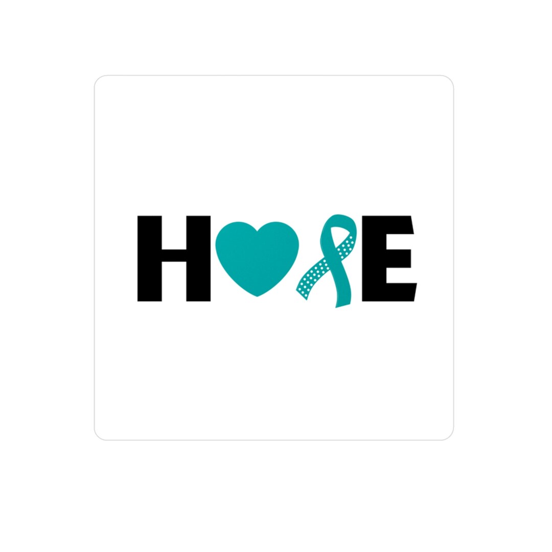 Hope Sticker, Cervical Cancer Awareness Kiss-cut Vinyl Decals ...