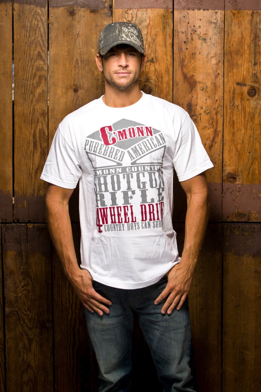 Mens White - Country Boy Can Survive - Etsy