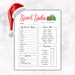 Secret Santa Questionnaire, Gift Exchange Form, Holiday Party, Coworker ...