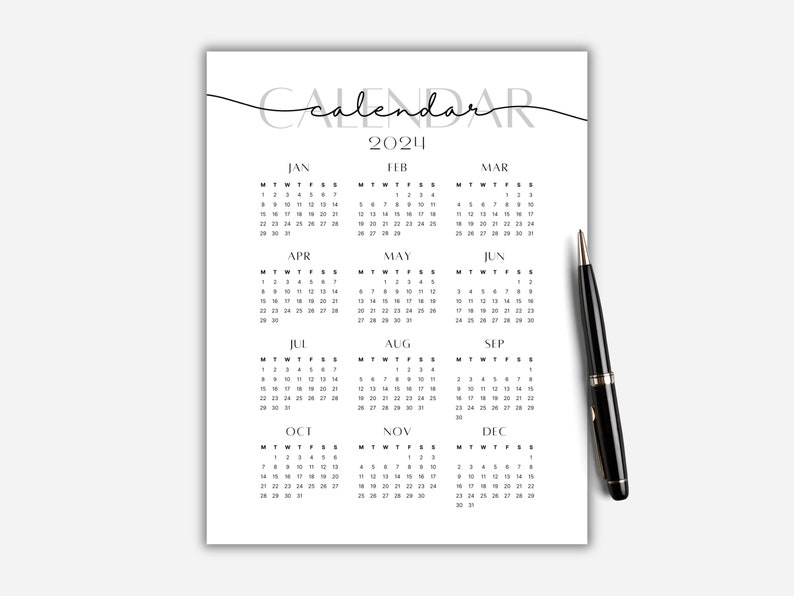 2024 Yearly Calendar Printable One Page Calendar Yearly Overview 2024-yearly-calendar-printable-one-page-calendar-yearly-overview