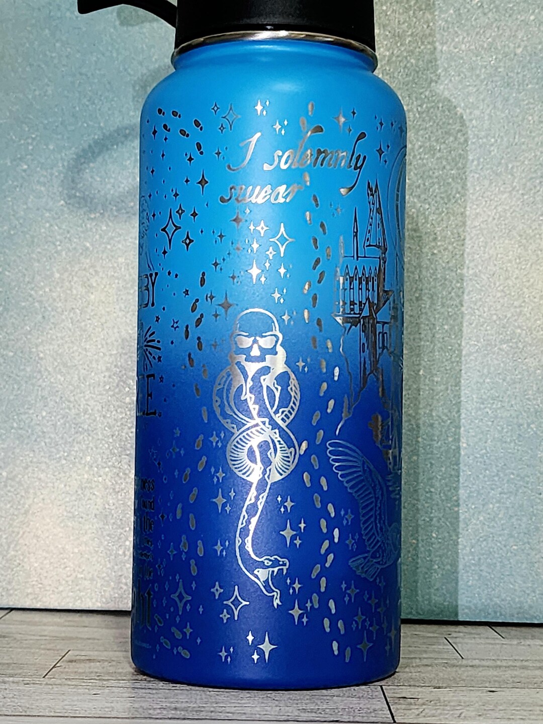 HP Wizard Engraved 32oz Bottle | Fantasy Characters Cup | Potter Gifts ...