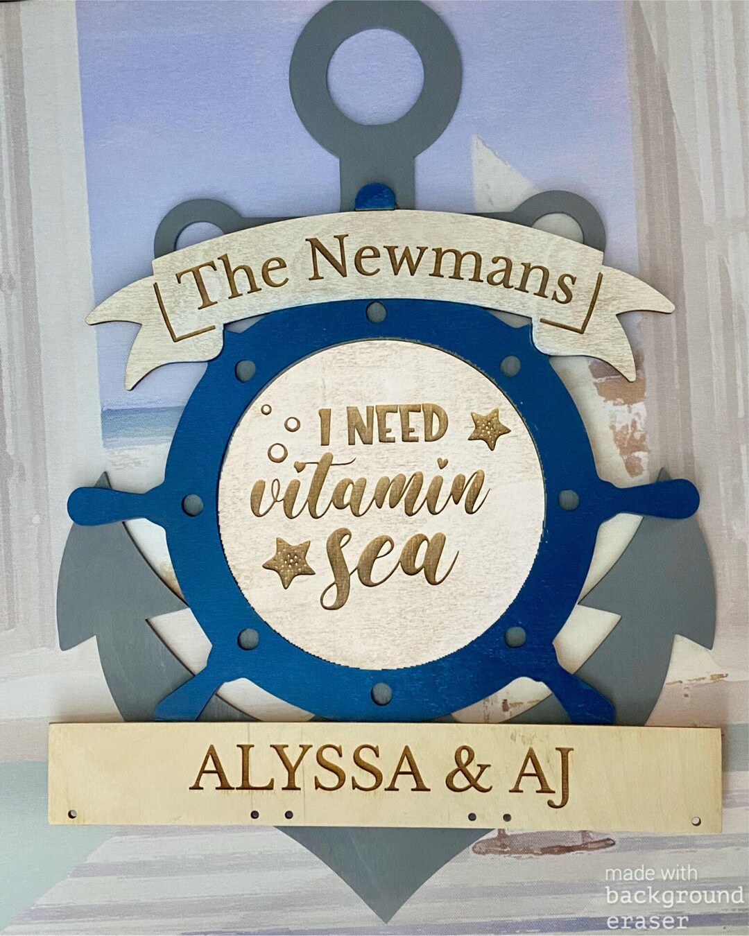 Anchor Cruise Ship Door Sign With Interchanging Center Piece ...