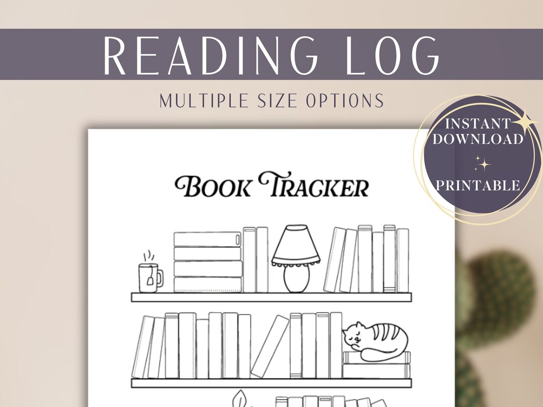 Organize Your Reading Adventure: Downloadable Printable Book Tracker ...