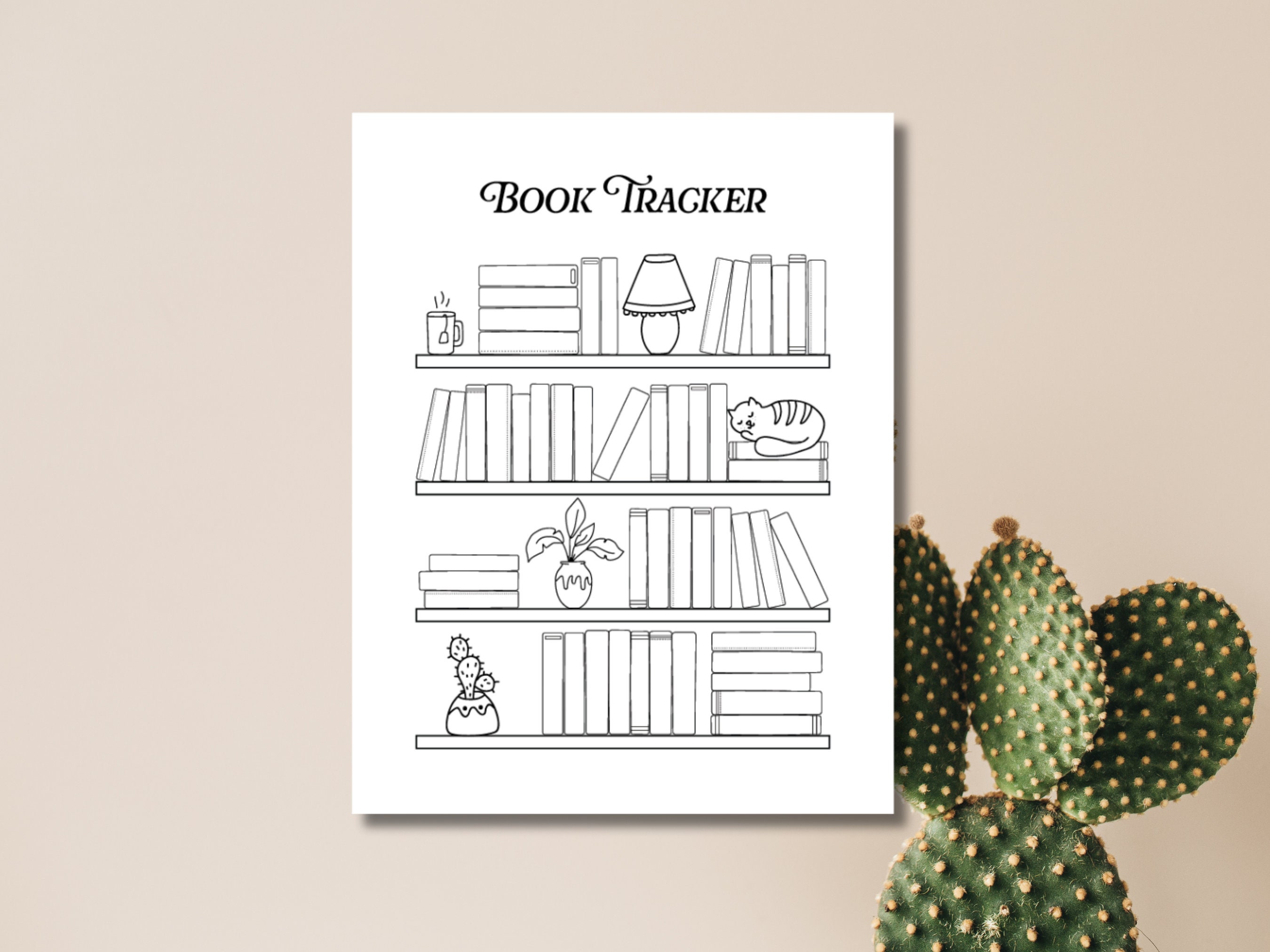 Organize Your Reading Adventure: Downloadable Printable Book Tracker ...