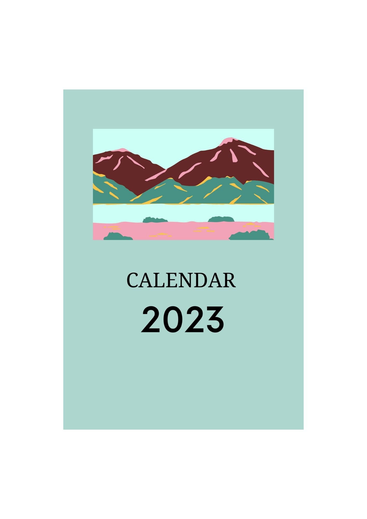 DIGITAL CALENDAR NATURE - Etsy
