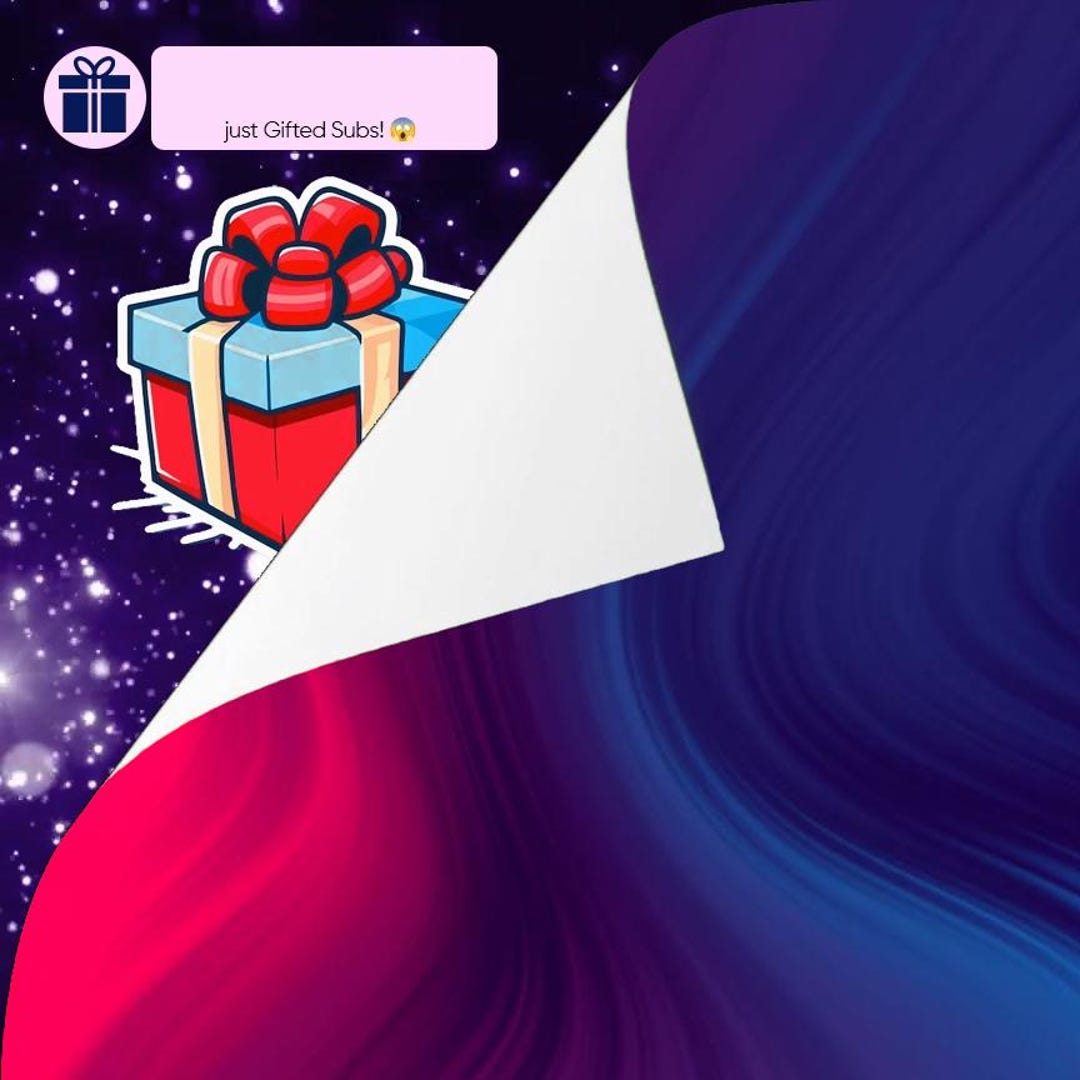 Animated Book Flip 'gift Sub' Stream Alert: Twitch, Youtube, Kick - Etsy