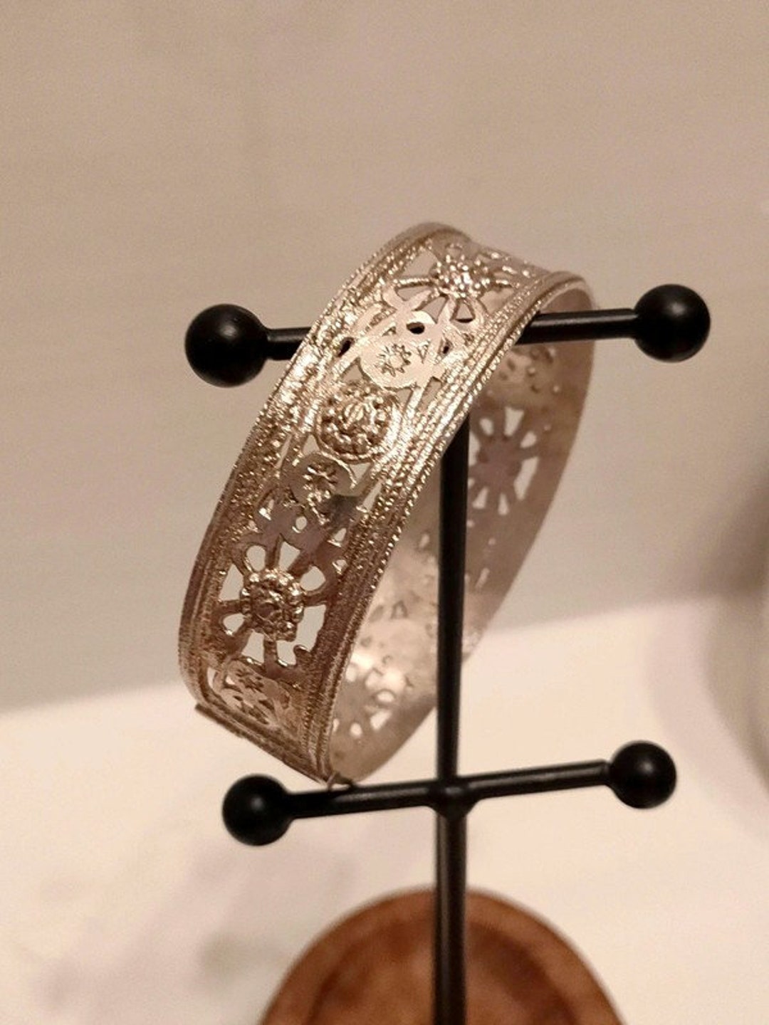 Kabyle Bracelet in Old Silver Cuff, Kabyle Amazigh Berber Jewelry ...