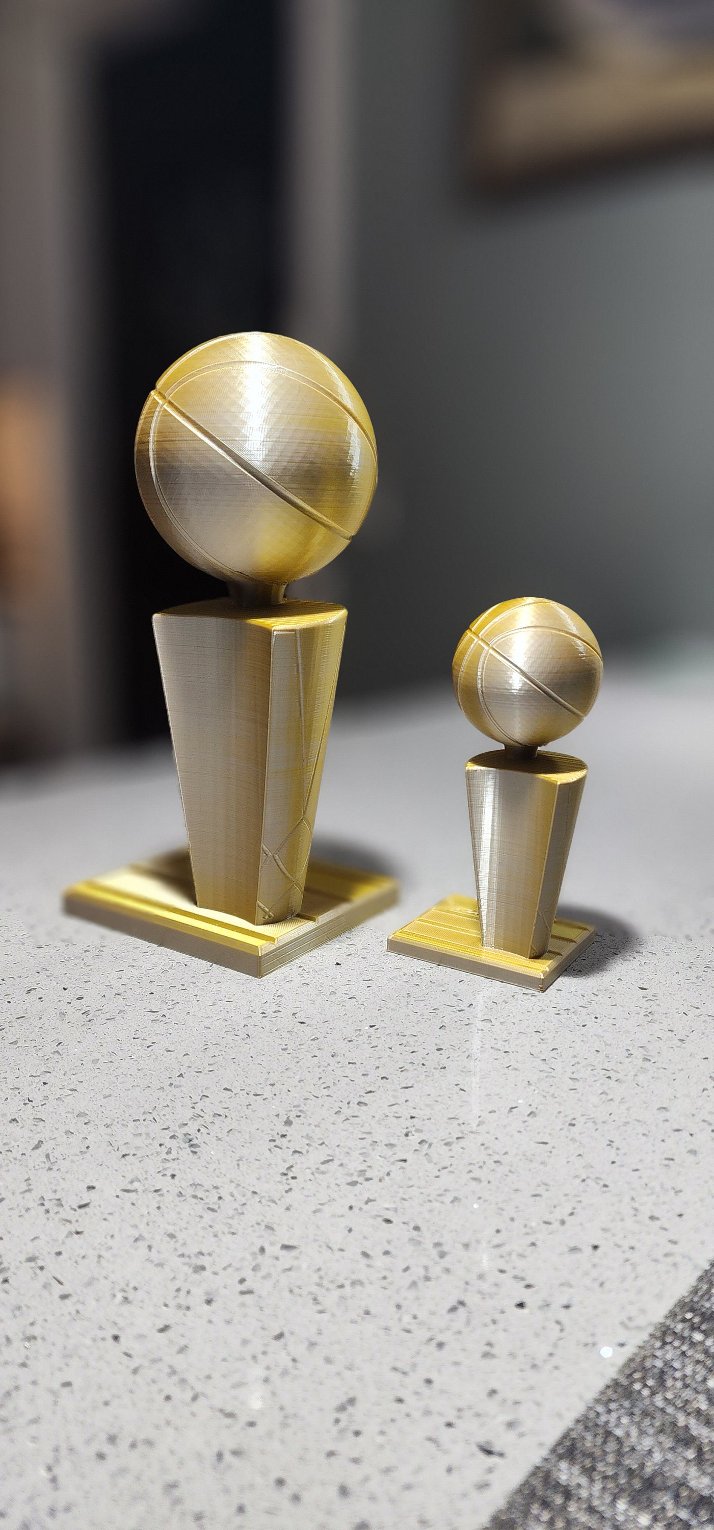 Replica Larry O'brien NBA Championship Trophy NBA Champions 3D Printed ...