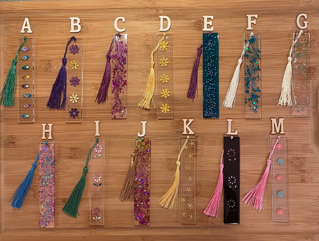 Hand Crafted Resin Bookmarks. Fun Designs and Colors. Great Gift or Favor for Any Event. - Etsy