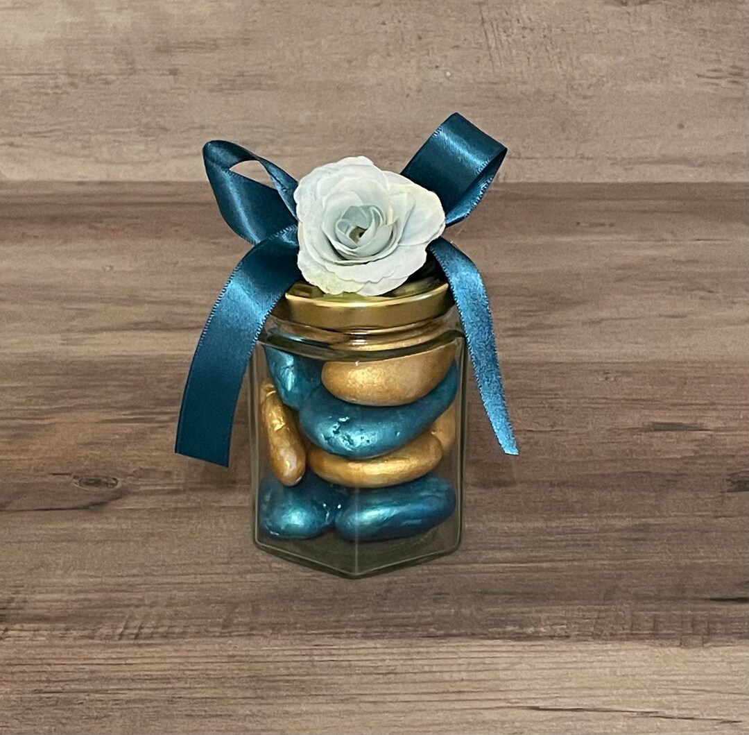 Beautiful Hand-crafted Small Mason Jar With Painted Beach Rocks. Simply ...