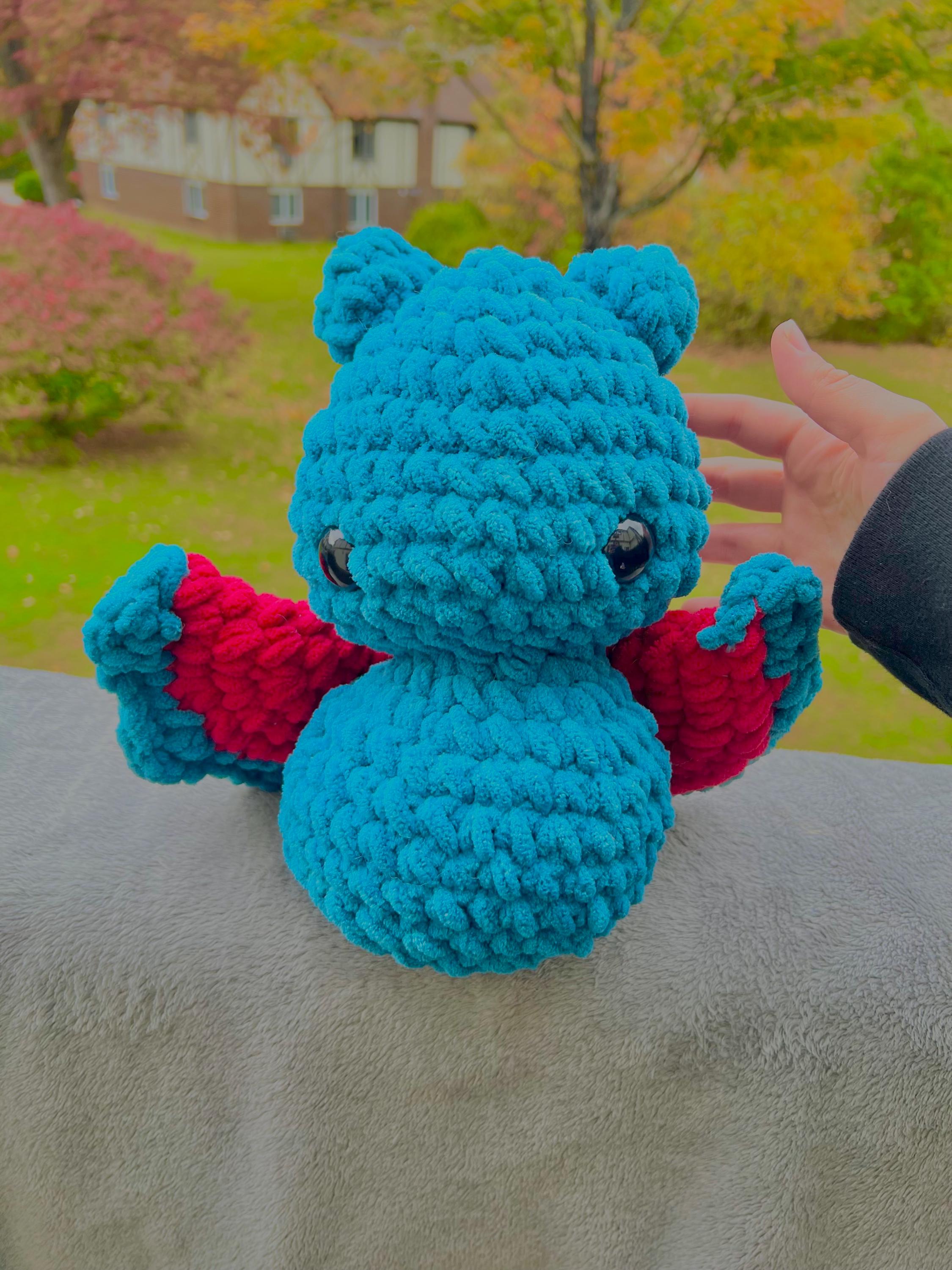 Blue Bat Plushie - Etsy