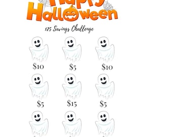 Halloween Savings Challenge ~ Save 150 Dollars ~ Low Budget ~ Printable ...