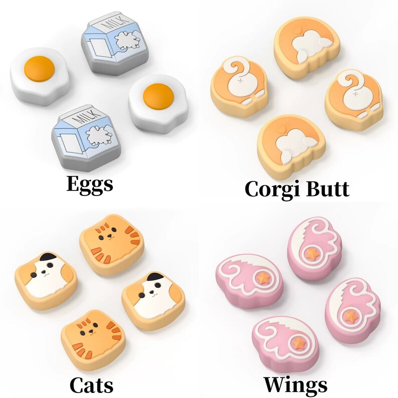 Nintendo Thumb Grip Caps 25 Styles Switch Thumb Caps Cute - Etsy UK