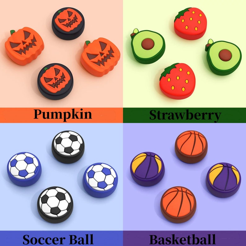 Nintendo Thumb Grip Caps 25 Styles Switch Thumb Caps Cute - Etsy UK