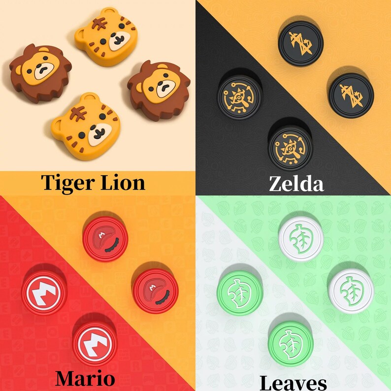 Nintendo Thumb Grip Caps 25 Styles Switch Thumb Caps Cute - Etsy UK