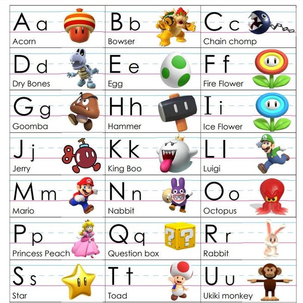 Super Mario Print - Etsy