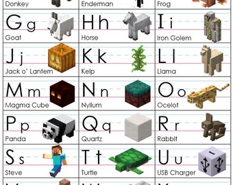 Super Mario ABC Chart Printable Page | Printable Preschool Nursery Wall ...