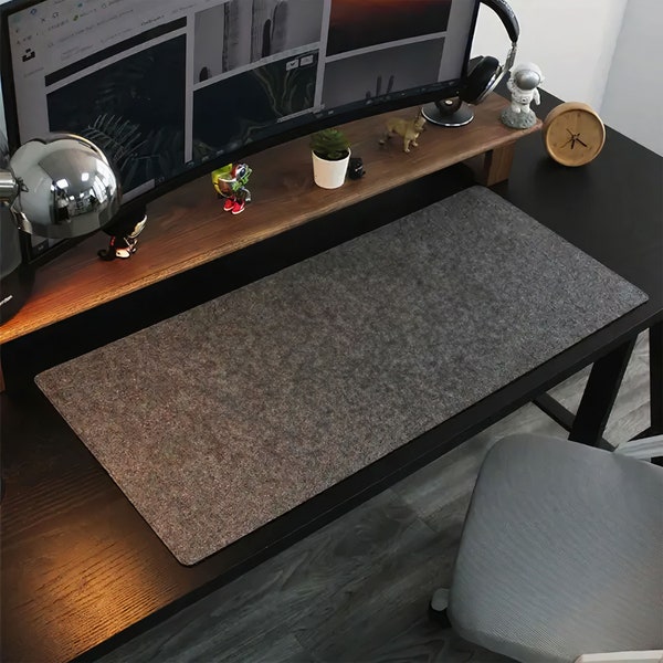 Grey Desk Mat - Etsy