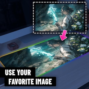 Custom Desk Mat, Gaming Mouse Pad LED With Non-slip Base, Unique Design ...