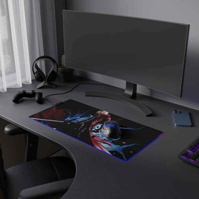 Custom Desk Mat Gaming Mouse Pad LED With Non-slip Base - Etsy Australia