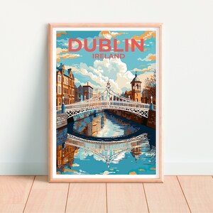 Dublin Travel Poster, Ireland Wall Art, Dublin Print, Dublin Poster, Ha ...