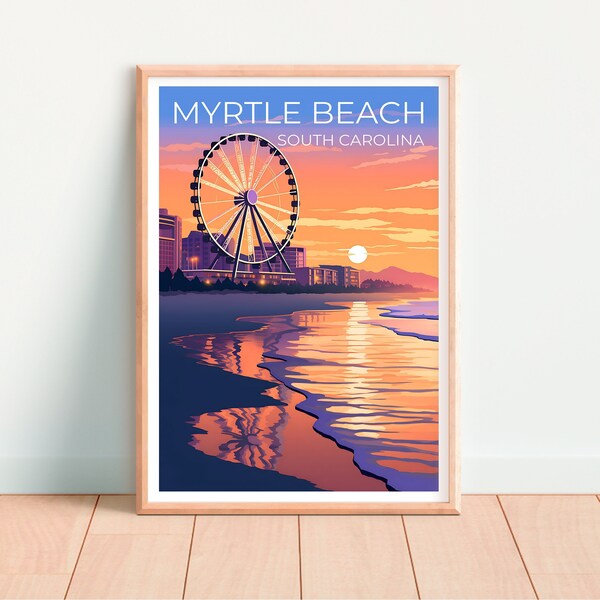 Myrtle Beach Poster - Etsy
