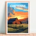 Cheyenne Travel Poster, Wyoming Wall Art, Cheyenne Print, Cheyenne ...